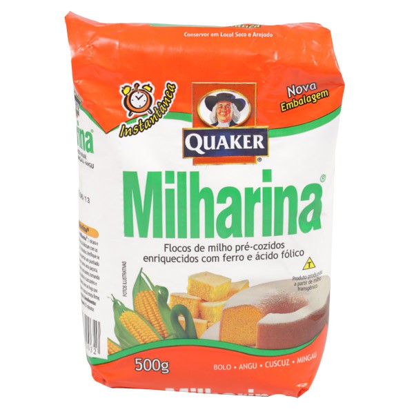 Milharina Quaker 500G é aqui na Arasuper