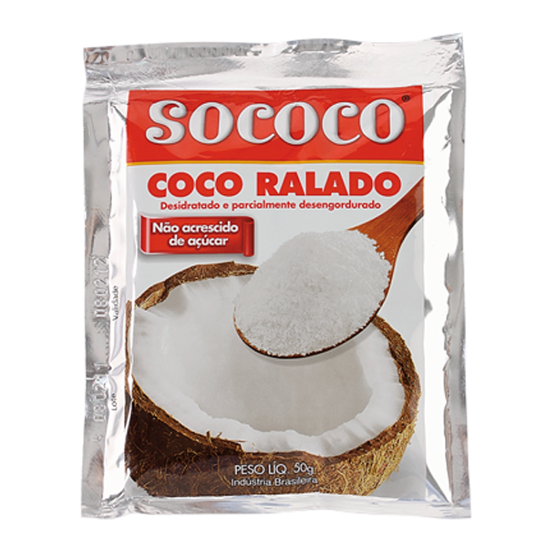 Coco Ralado Sococo 50G é aqui na Arasuper