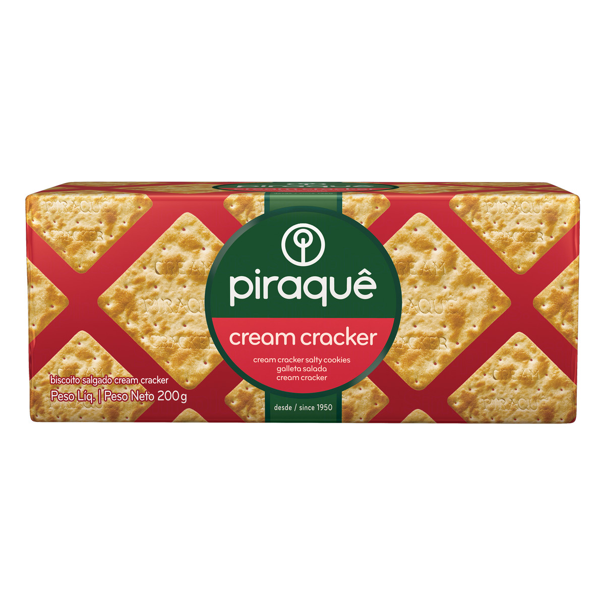 Biscoito Cream Cracker Piraquê 200G é aqui na Arasuper