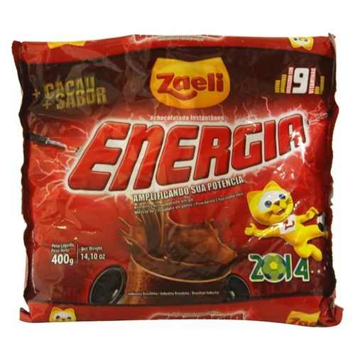 Achocolatado Em Pó Zaeli Sachê 400G é aqui na Arasuper