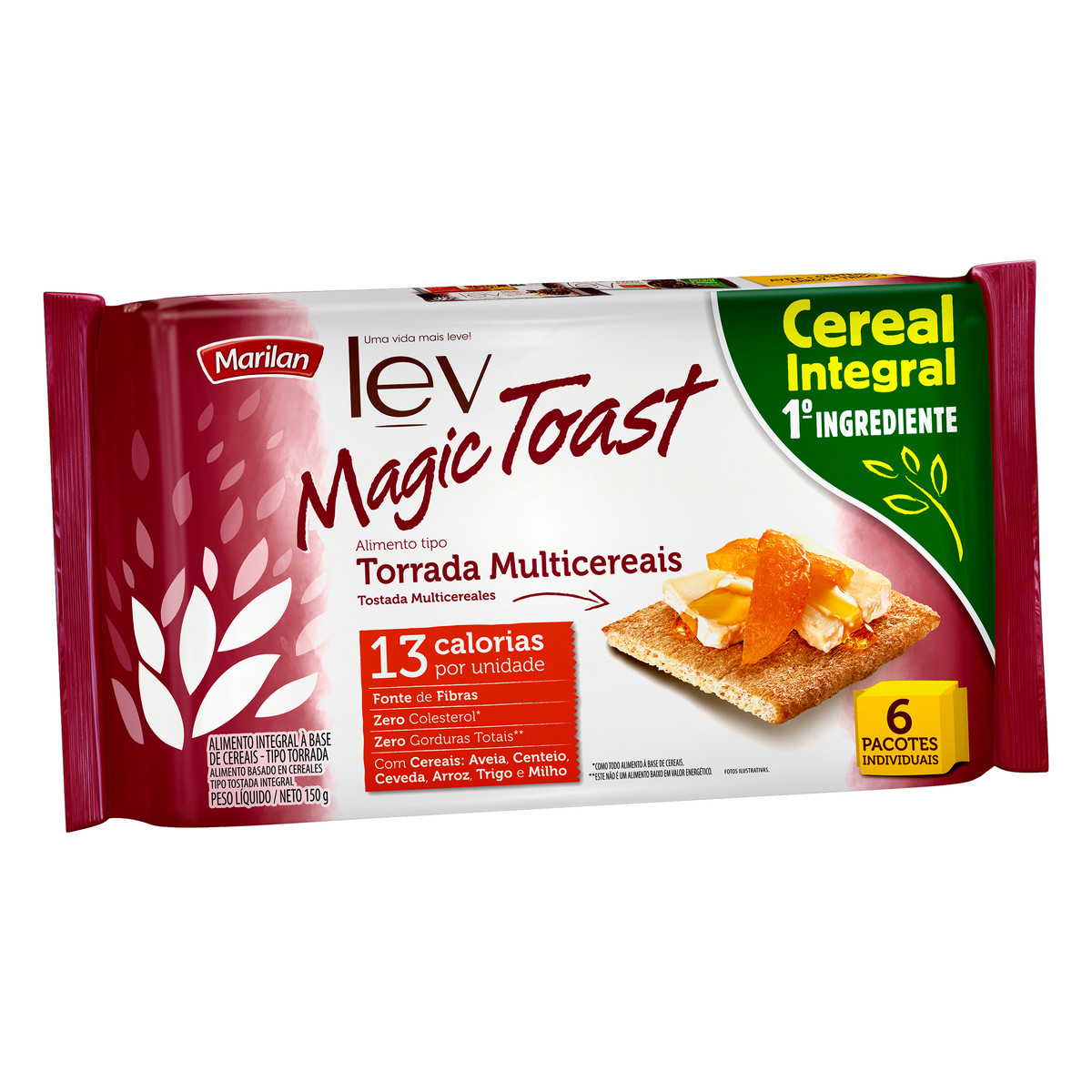 Torrada Lev Magic Toast Multicereais 150G é aqui na Arasuper