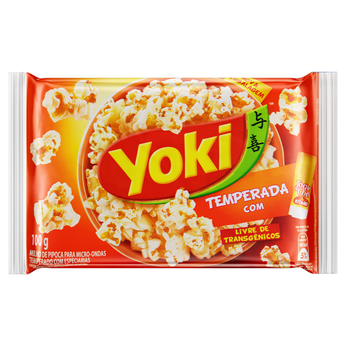 Pipoca De Microondas Yoki Popcorn Temperada Com Toque De Chef Kitano ...